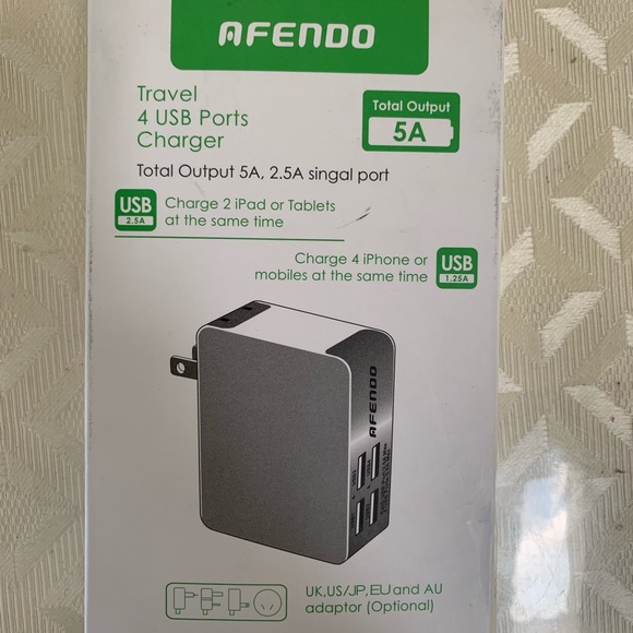 Accessories | Travel Charger With 4 Usb Ports | Poshmark